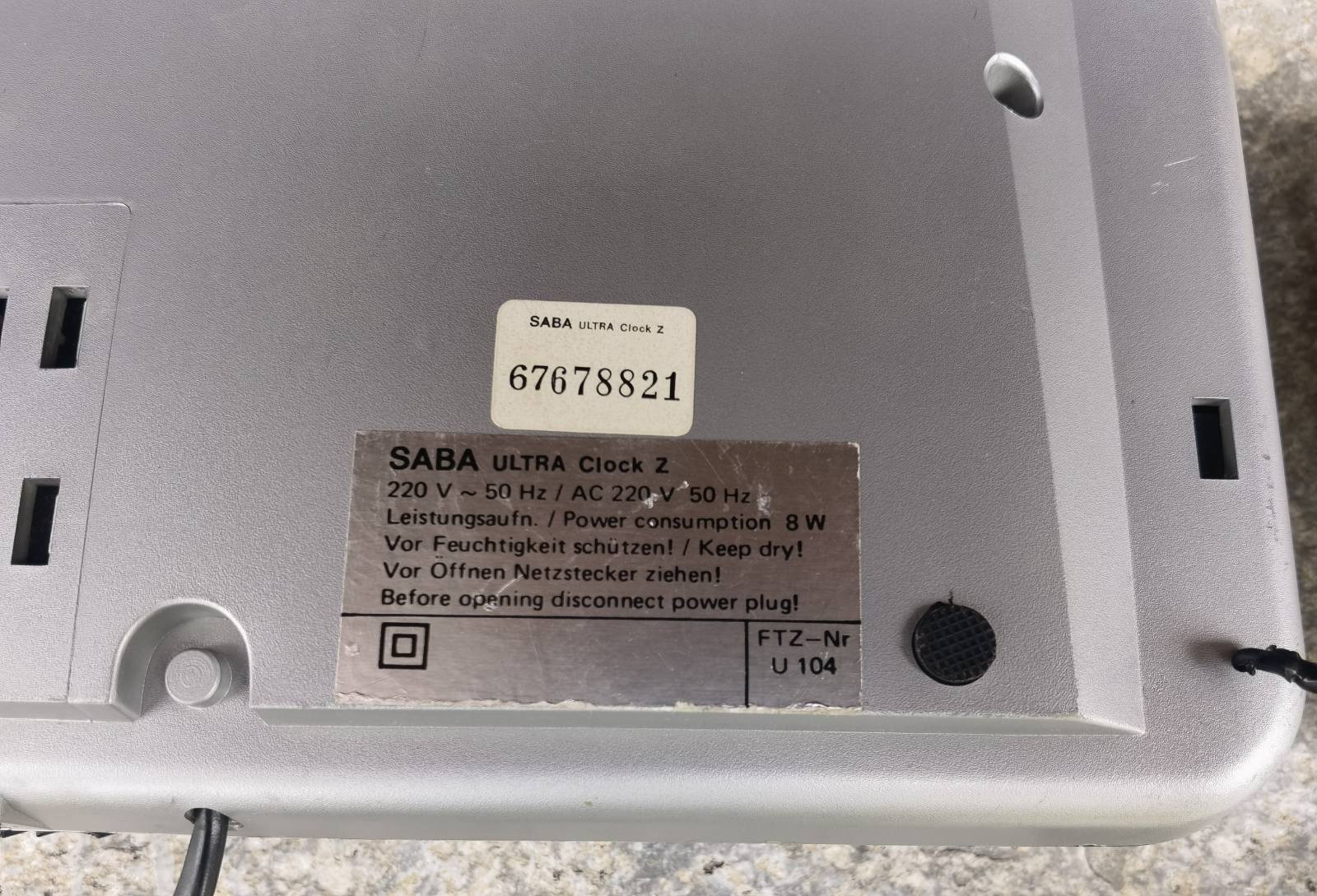 Set of Two Vintage Radio Alarm Clocks Saba Ultra Clock and - Etsy