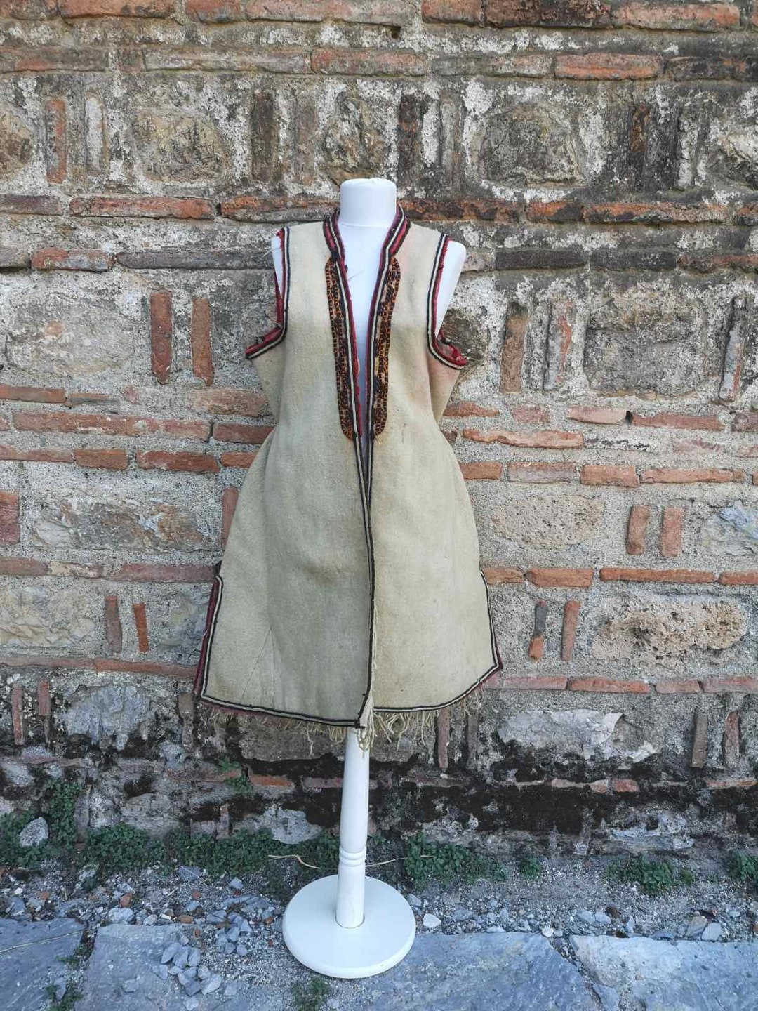 Antique Long Vest, Handmade, Woven Long Vest - Resacka From Ethnic ...