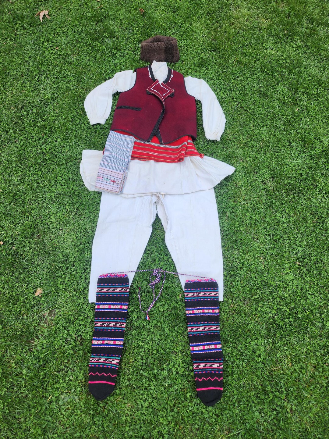 Men's Folk Costume, Rare Complete Men's Folklore Costume From Skopska ...