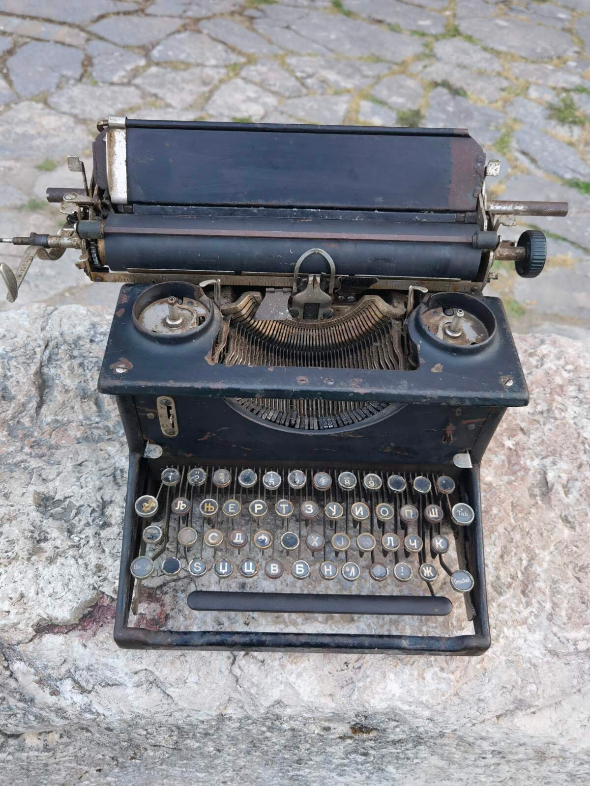 Antique Metal Typewriter Extremely Rare 1910-1920 Cyrilic - Etsy