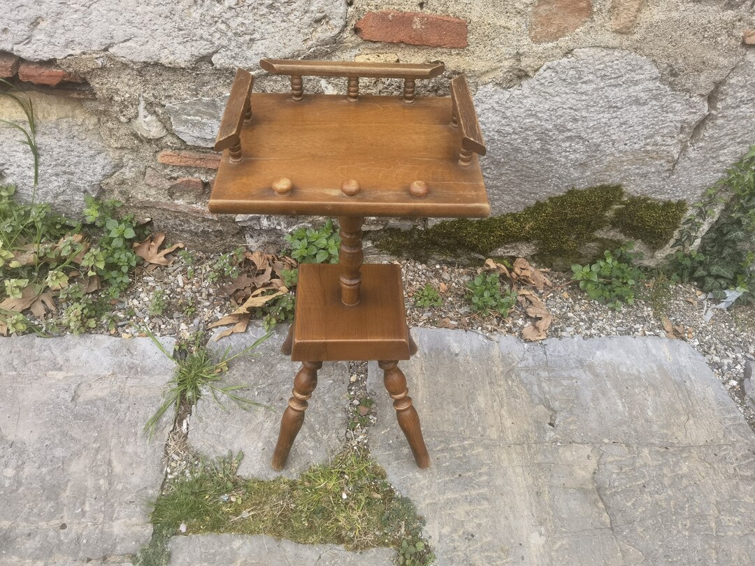 Wood Phone Stand, Vintage 1950's Wood Phone Stand Table - Etsy