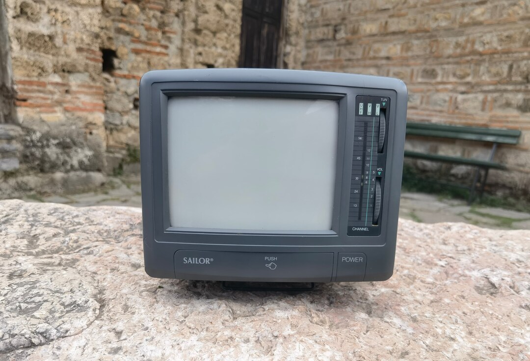 Mini Portable TV Sailor Video System, Vintage CRT Television and Radio ...