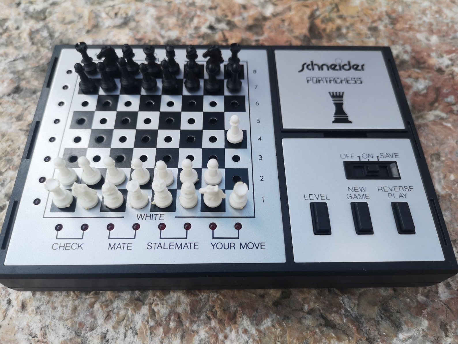 Porta Chess, Portable Pocket Digital Vintage Chess, 1982 Computer Chess ...