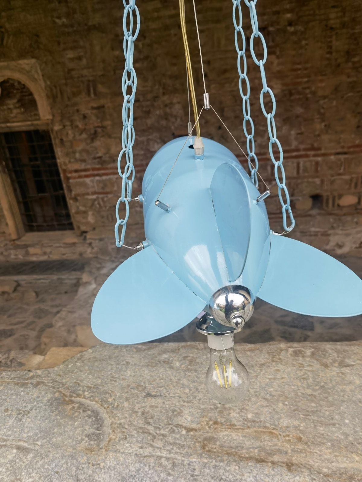 Metal Missile Lookalike Ceiling Lamp, Ceiling Missile Lamp - Etsy