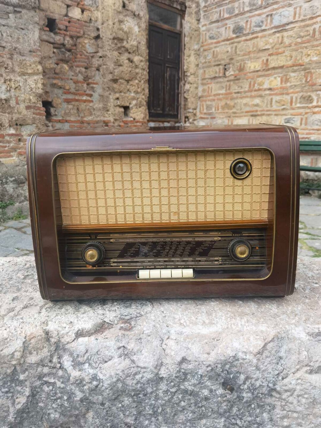 1950's Vintage Wooden Radio, Working 1950's Orion Wooden Radio - Etsy