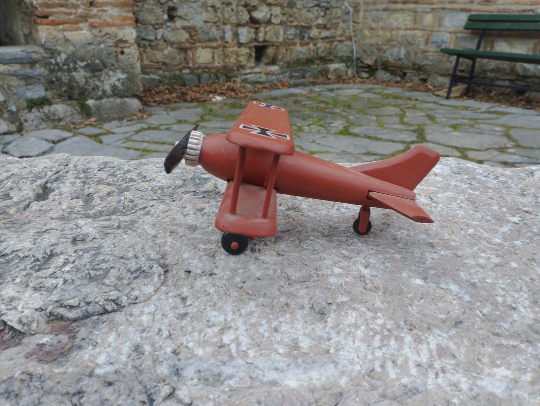 Vintage Wooden Biplane, 1950's Biplane Model - Etsy