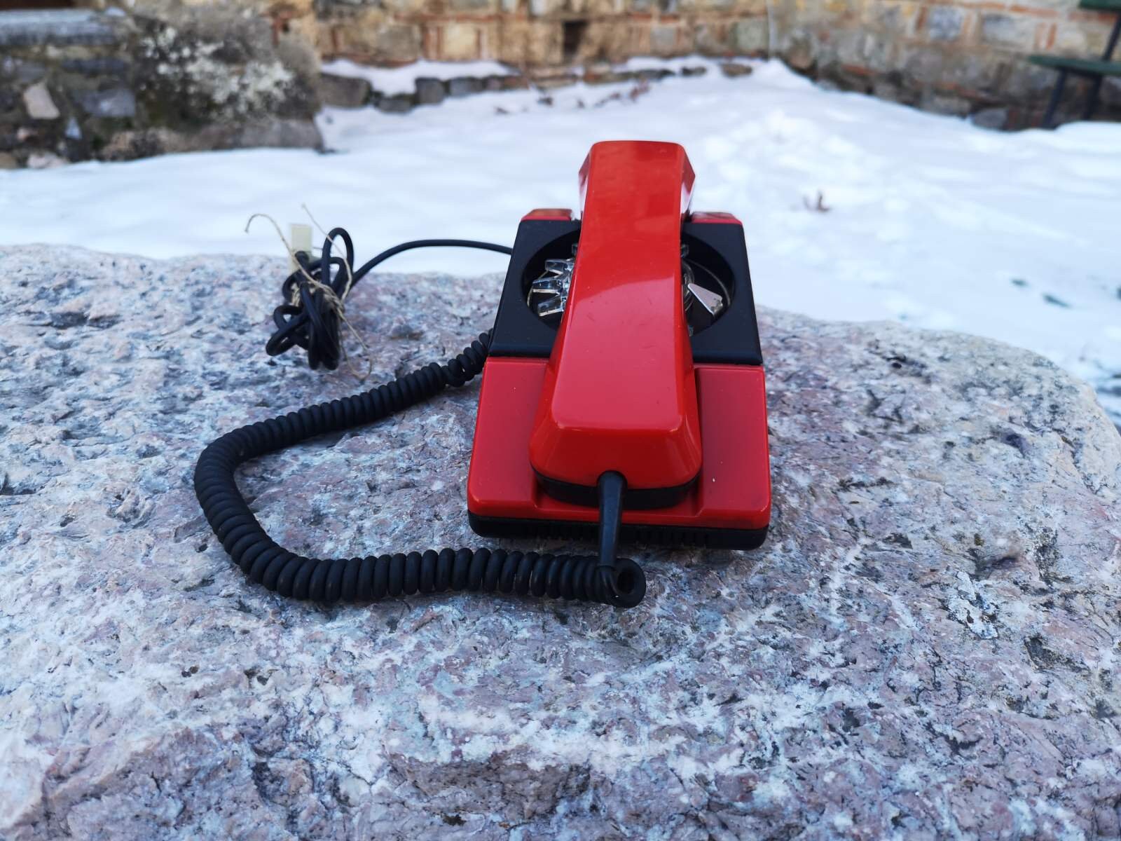 Vintage Rotary Phone Vintage Red Desk Phone 1973 Telephone - Etsy