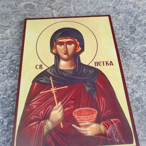 Icon of Saint Paraskeva, Orthodox Christian Icon of Sveta Petka - Etsy