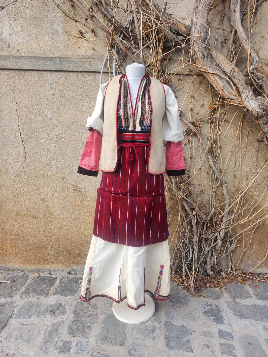 Woman's Folklore Costume From Villages of Dolni Polog Region, Antique ...