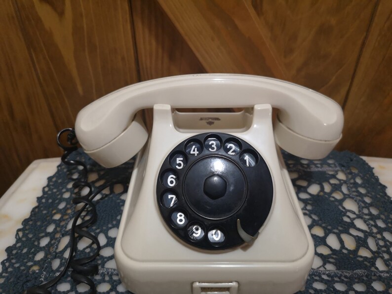 Vintage Bakelite White Ivory Telephone Rotary Bakelite Phone - Etsy
