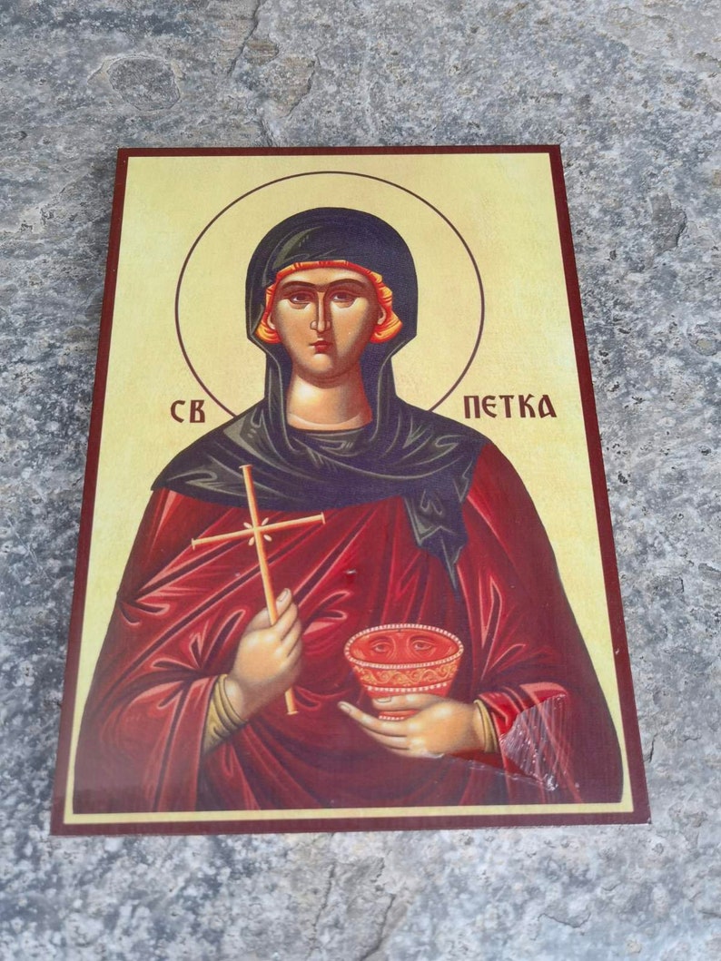Icon of Saint Paraskeva Orthodox Christian Icon of Sveta - Etsy