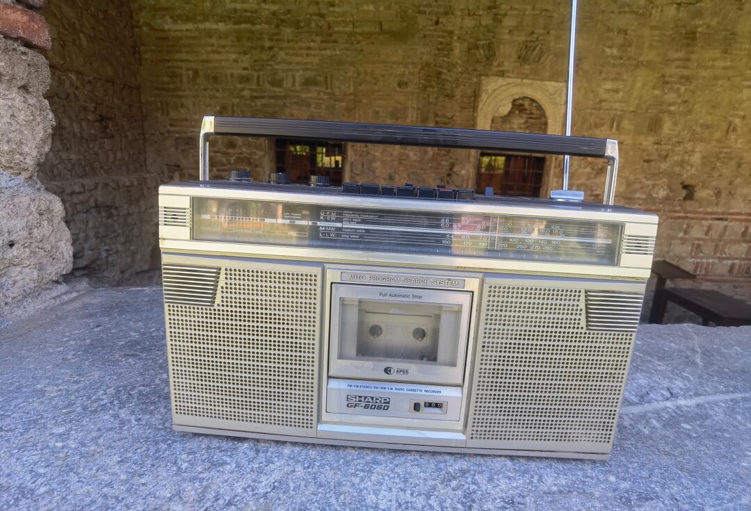 Sharp GF6060H Vintage Boombox, Retro Portable Cassette Player, 80s ...