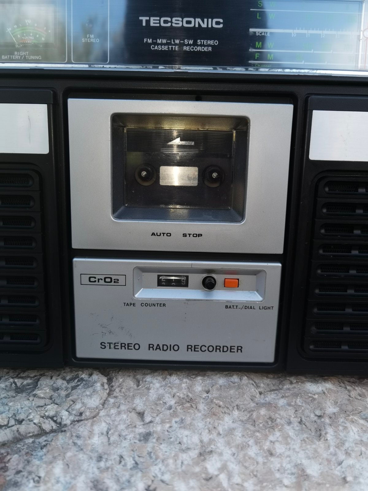 Tecsonic TCR-6500S Boombox, Vintage Portable 4 Band Stereo Cassette ...