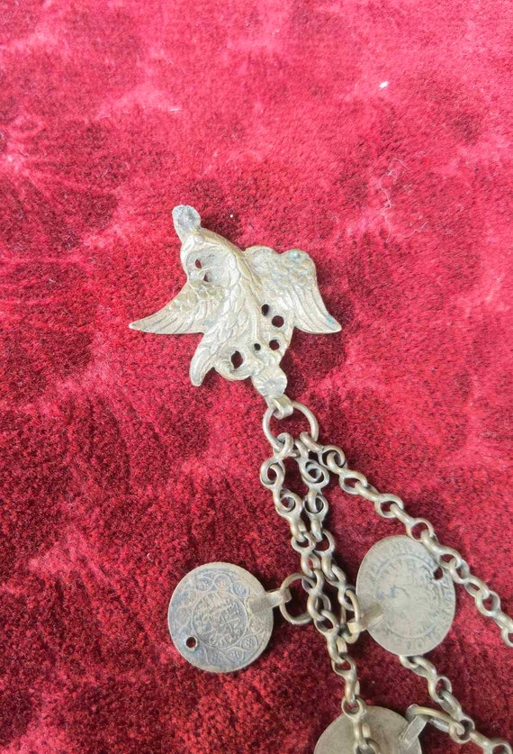 Silver woman's ethnic decorative chest chain, Radovis… - Gem