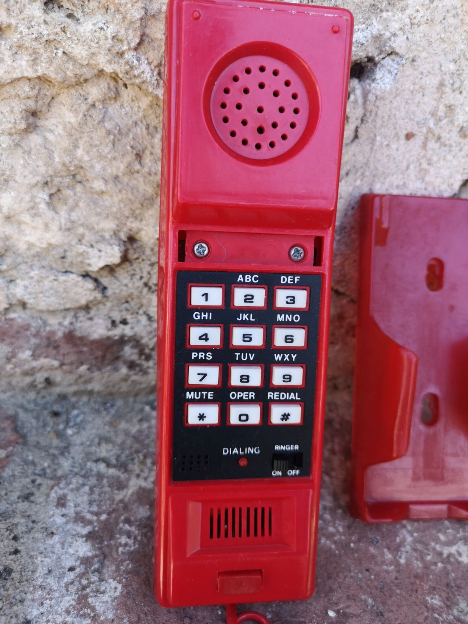 Red Vintage Digital Telephone Cord Digital Wall Hanging Phone - Etsy