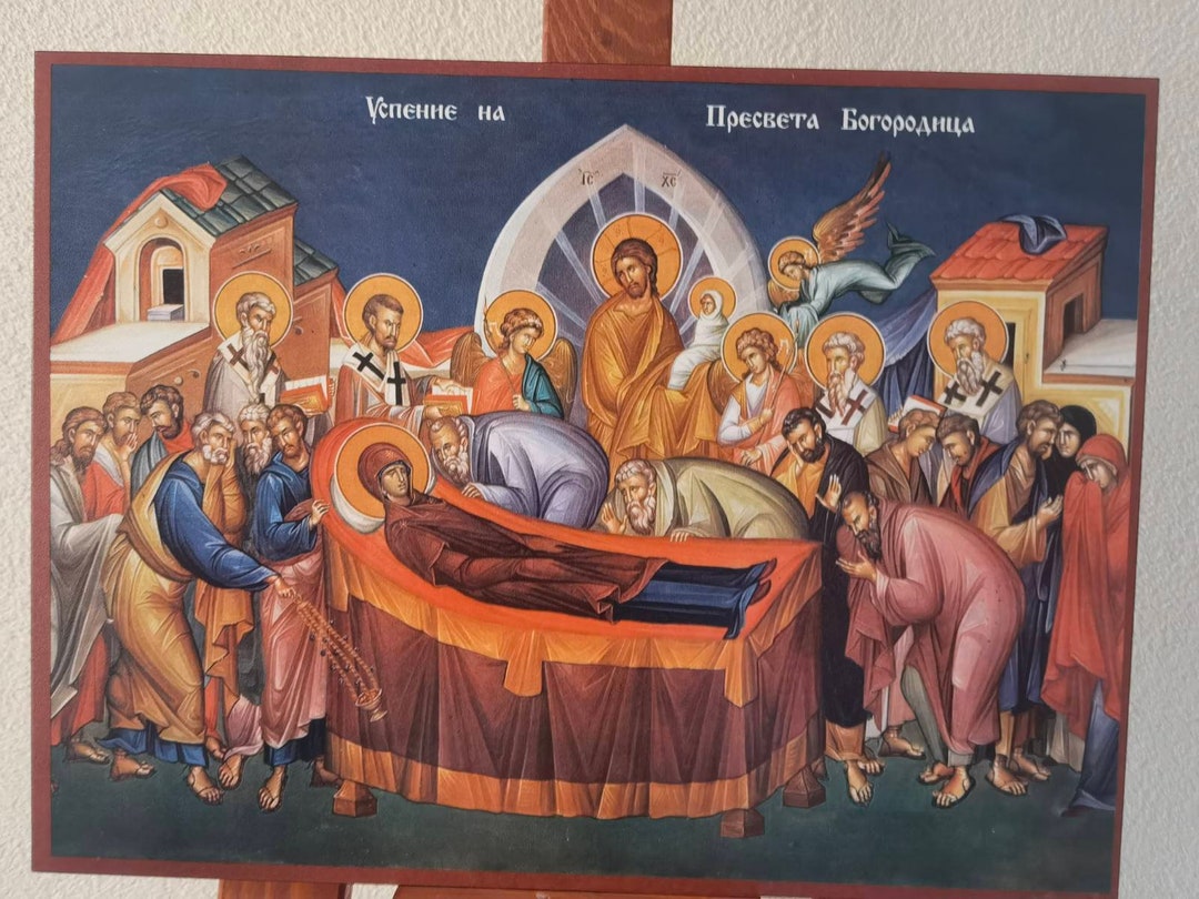 Dormition of the Mother of God, Christian Icon, Eastern Church Orthodox ...