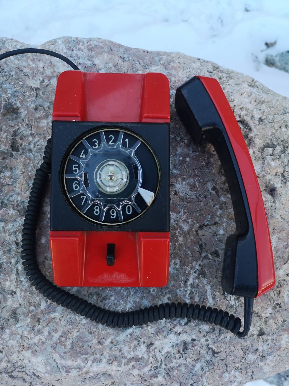 Vintage Rotary Phone Vintage Red Desk Phone 1973 Telephone - Etsy