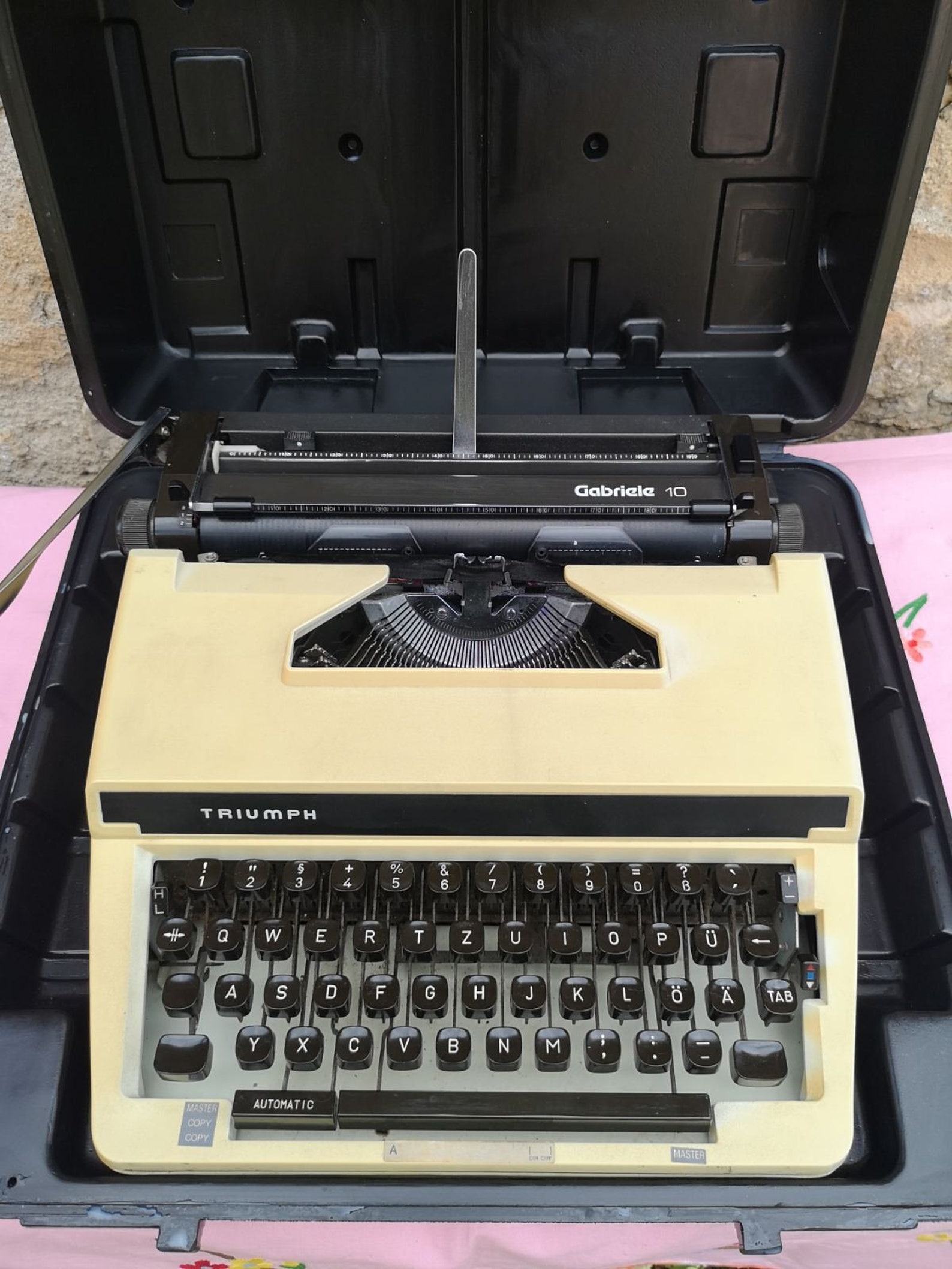 Typewriter Gabriele 10 Triumph With a Case Vintage Analog - Etsy