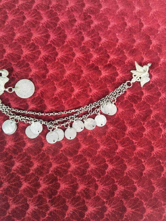 Silver woman's ethnic decorative chest chain, Radovis… - Gem