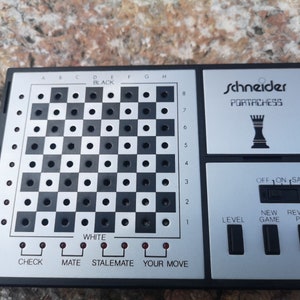 Porta Chess, Portable Pocket Digital Vintage Chess, 1982 Computer Chess ...