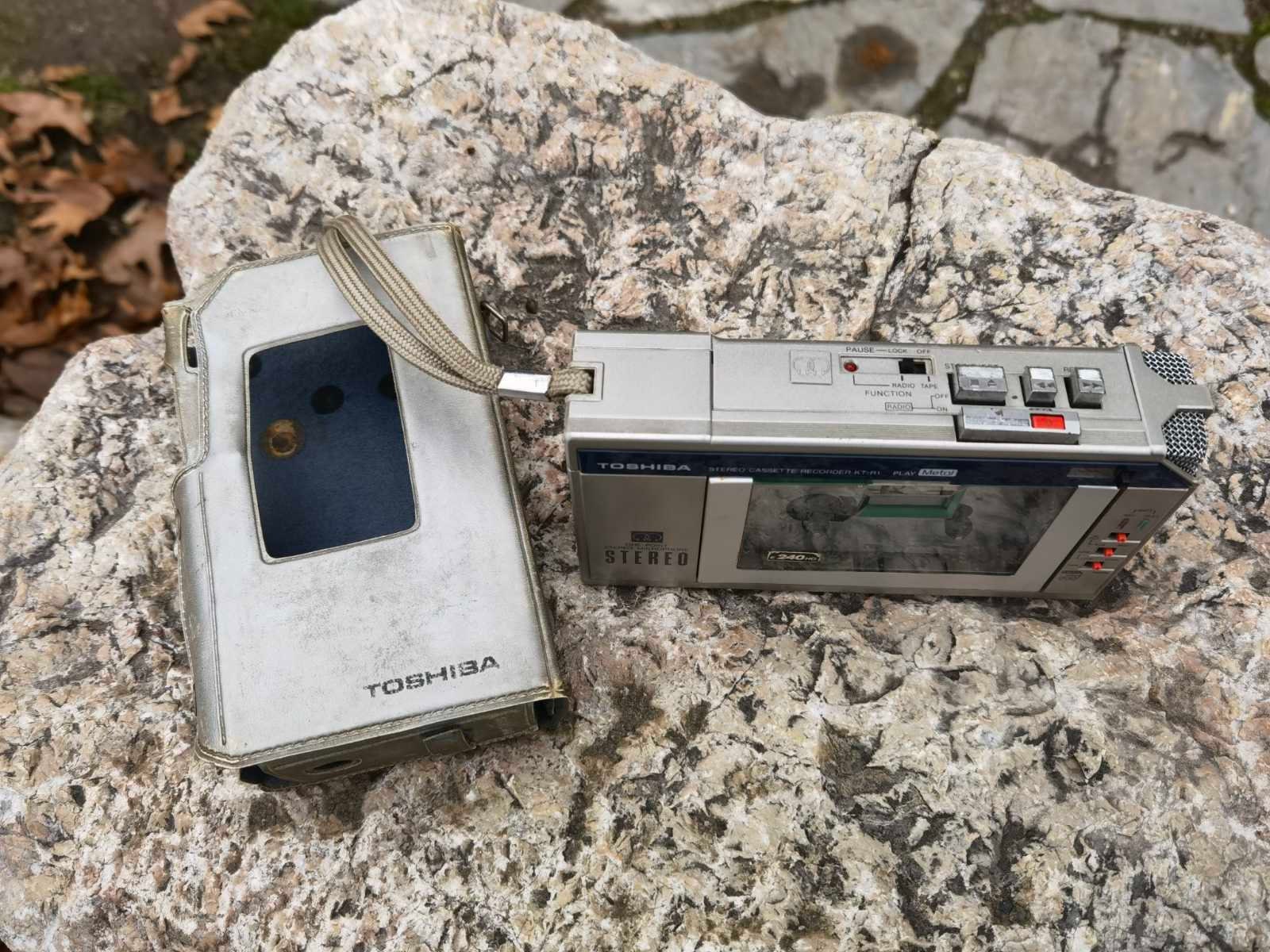 Lot of 3 Portable Cassette Players, National Panasonic, Toshiba ...