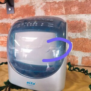 Elta Portable Television and Radio, Space Age Vintage TV - Etsy