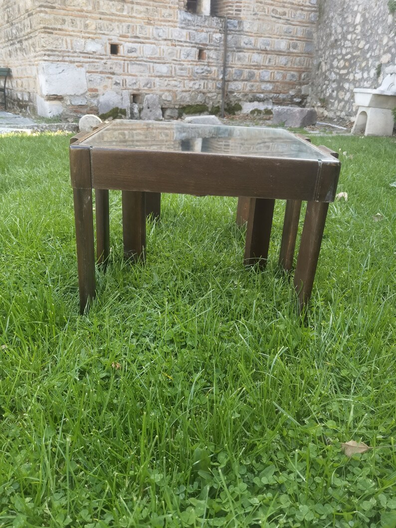 Cubism Art Deco Nesting Tables, Vintage 1970's Meblo Nesting Tables - Etsy