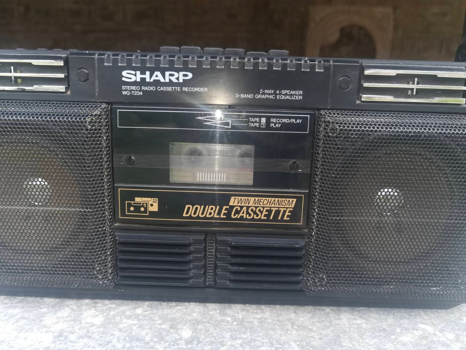 Sharp WQ T234H Stereo Radio Cassette Recorder, Vintage Sharp Cassette ...