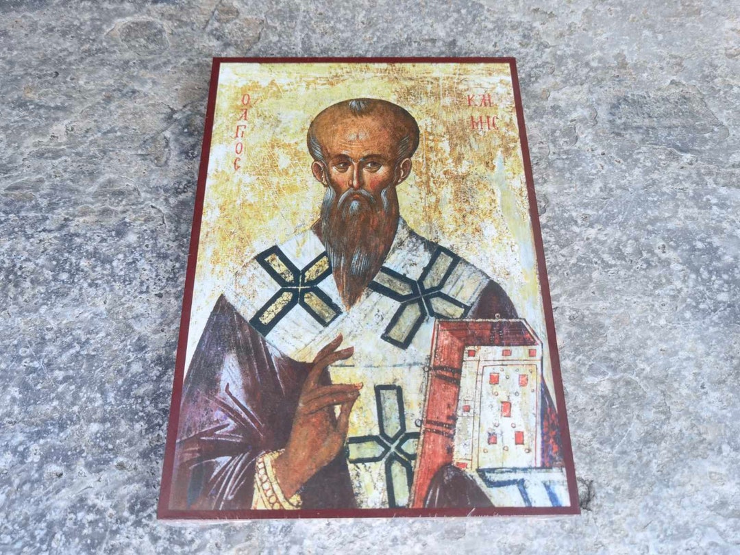 Icon of Sveti Kliment Ohridski , Orthodox Christian Picture of Saint Clement of Ohrid - Etsy