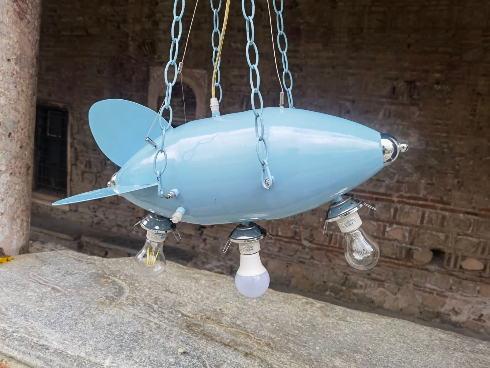 Metal Missile Lookalike Ceiling Lamp, Ceiling Missile Lamp - Etsy