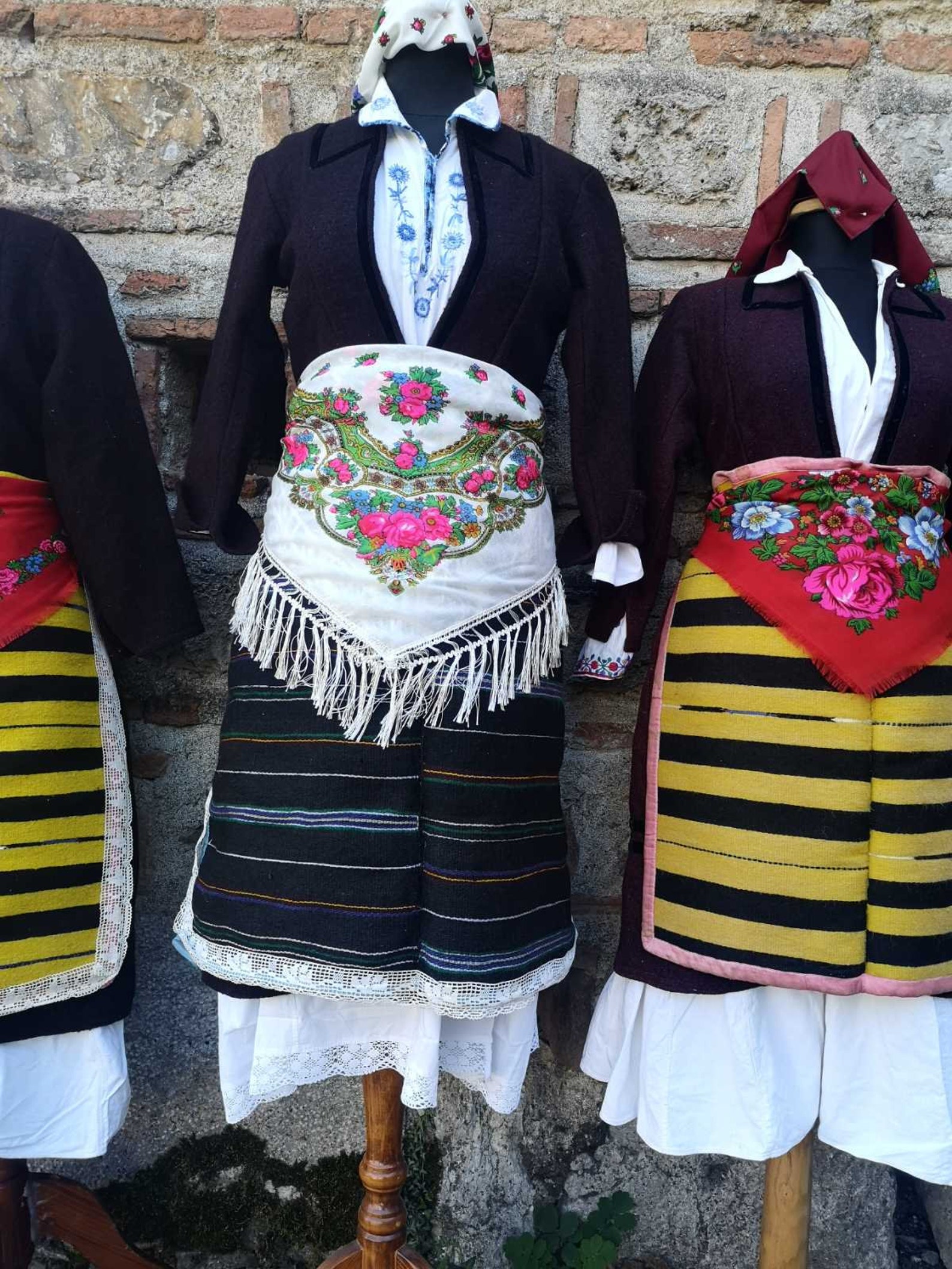 Lot of Five Women's Ethnic Costumes From Ohrid, Kichevija and Debarca ...