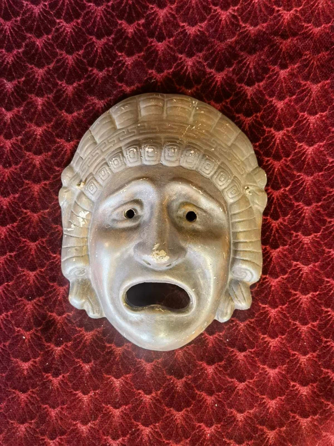 Greek Ceramic Mask, Theater Greek Mask, 1950's Ceramic Mask - Etsy