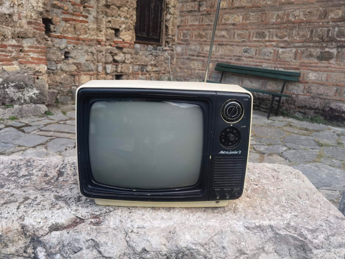 Mini Black and White CRT Television Astra Junior 2 - Etsy