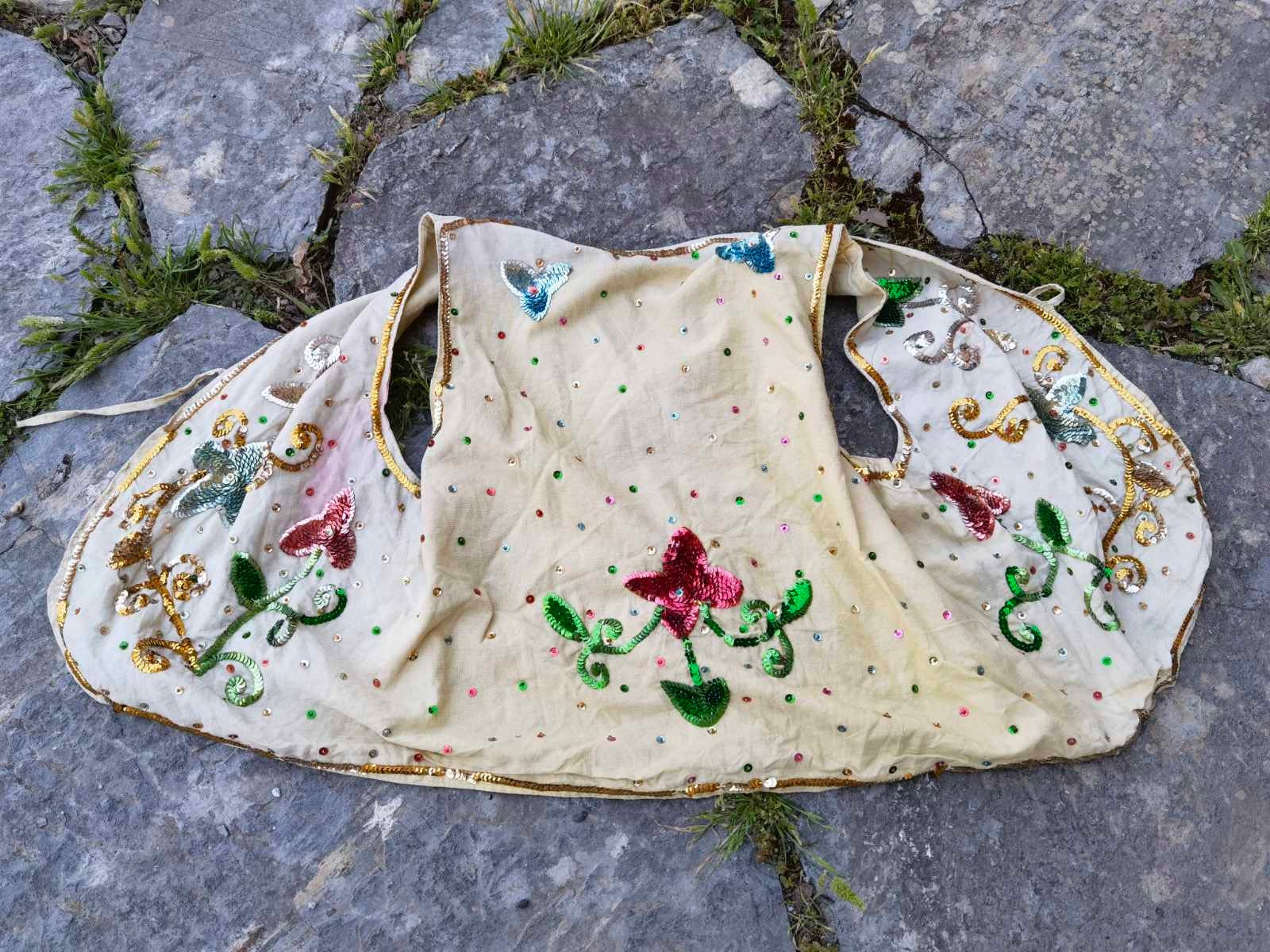 Hand Decorated, Hand Embroidered Cotton Vest, Vintage Handmade Vest - Etsy