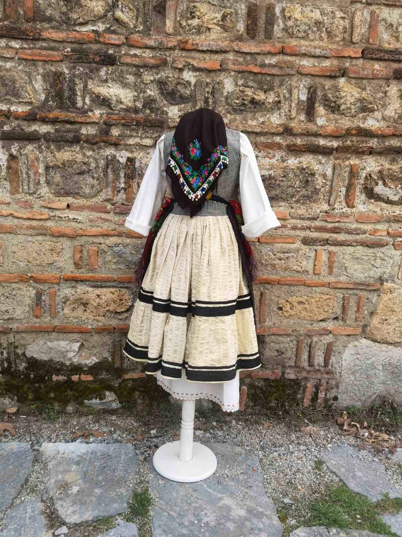 Woman's Ethnic Costume of Lerinsko Pole Region First Half - Etsy