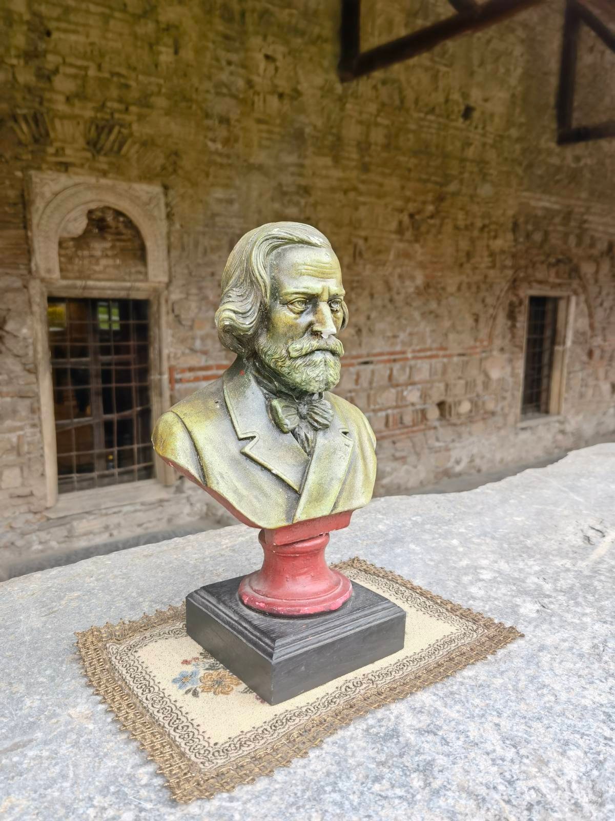 Handmade Old Bust of Giuseppe Verdi, Plaster Bust of the Great Giuseppe ...