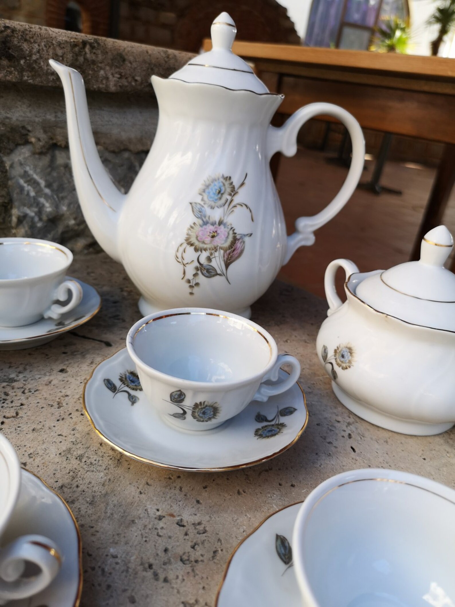 Vintage Tea Set, Porcelain Tea Set, Turkish Coffee Vintage Set - Etsy