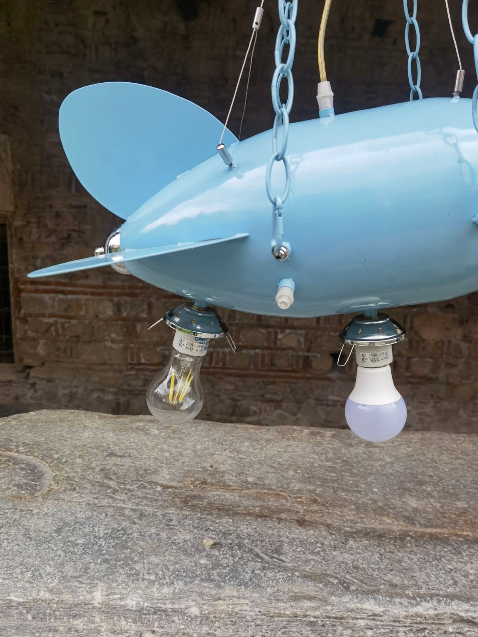 Metal Missile Lookalike Ceiling Lamp, Ceiling Missile Lamp - Etsy