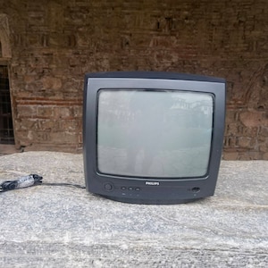 Vintage 1990's Phillips Color Television, Working Crt Phillips TV - Etsy