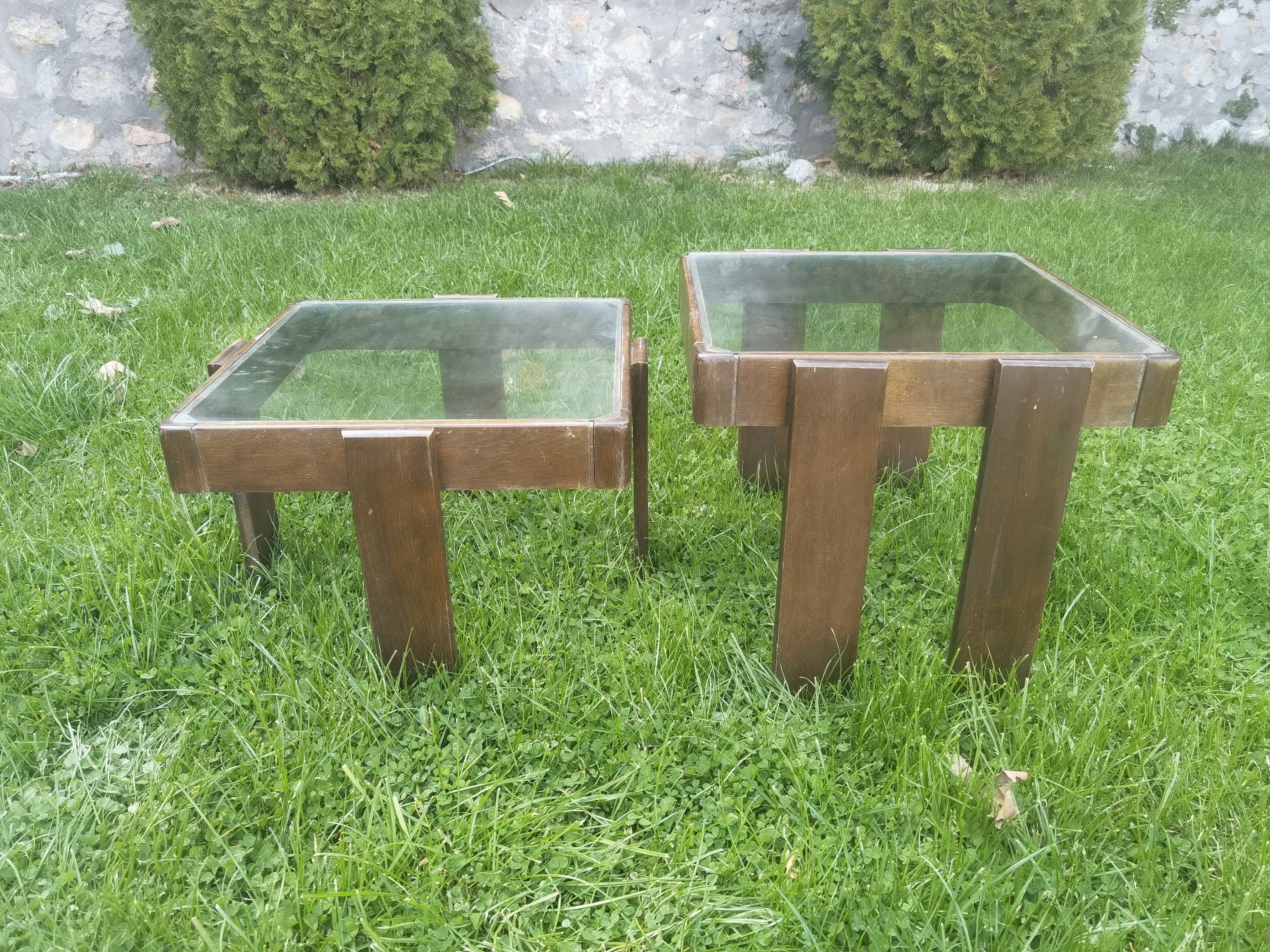 Cubism Art Deco Nesting Tables, Vintage 1970's Meblo Nesting Tables - Etsy