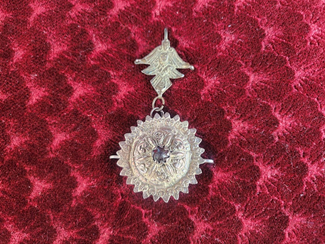 Skopec Head, Antique Silver Head, Chest Jewelry - Skopec, Gumus ...