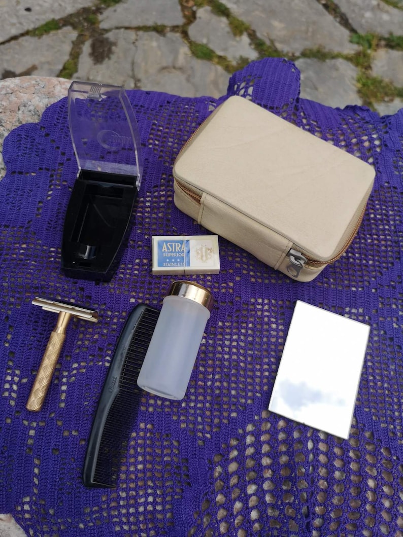 Vintage Shaving Set, Men's Shaving Set, Complete Gentleman Shaving Set ...