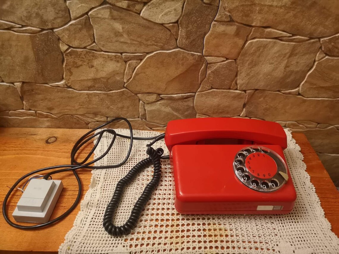Vintage Rotary Phone, Vintage Desk Phone, Functional Vintage Phone - Etsy