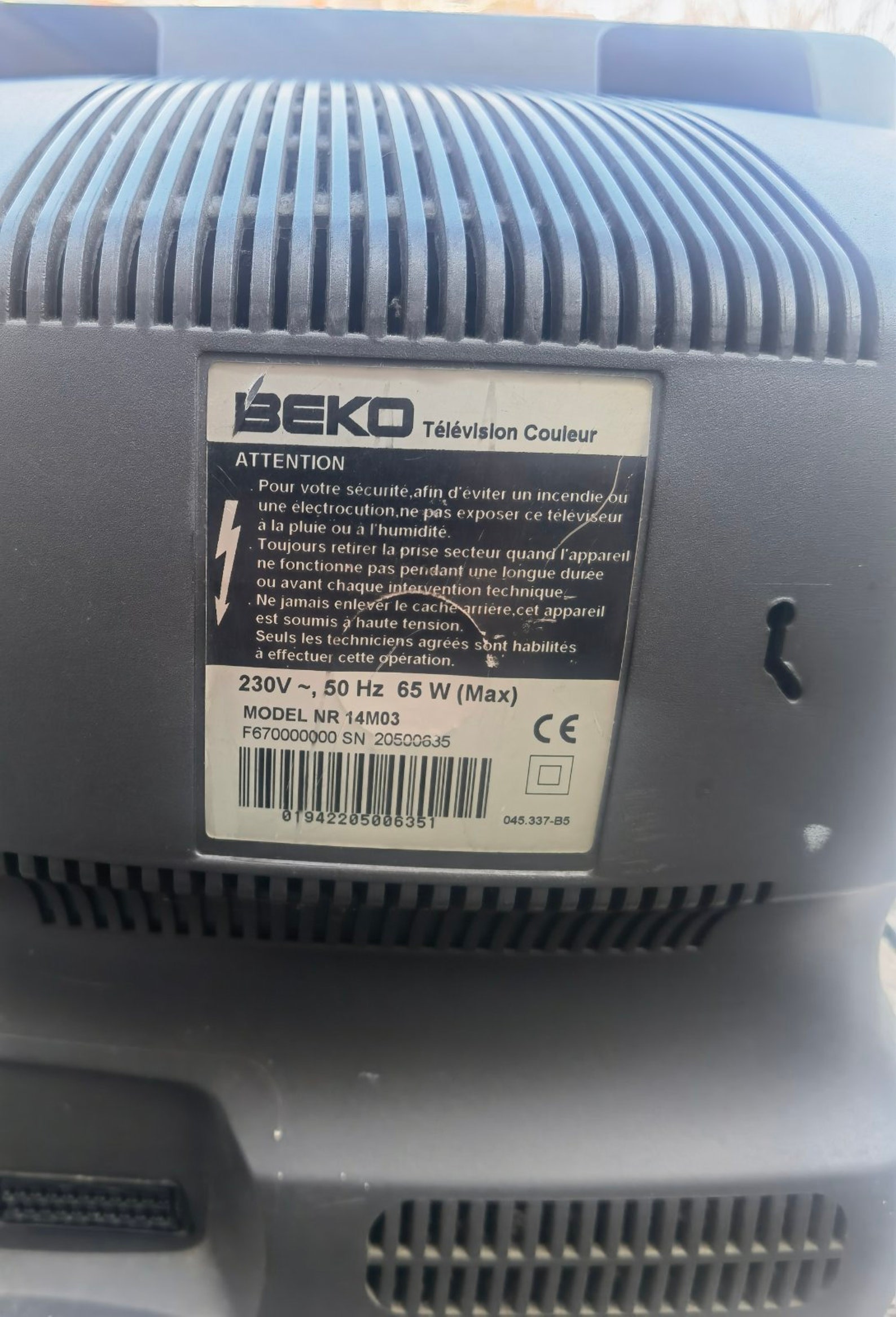 1990's CRT Television 30cm Screen Color TV Beko Model - Etsy