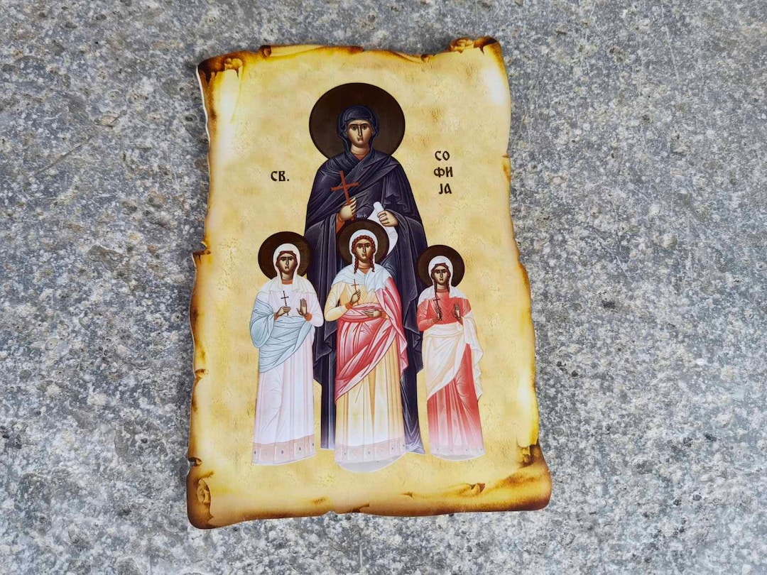 Orthodox Christian Icon of Saint Sofia, Orthodox Christian Icon of ...
