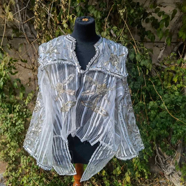 Silver Silk Shirt - Etsy