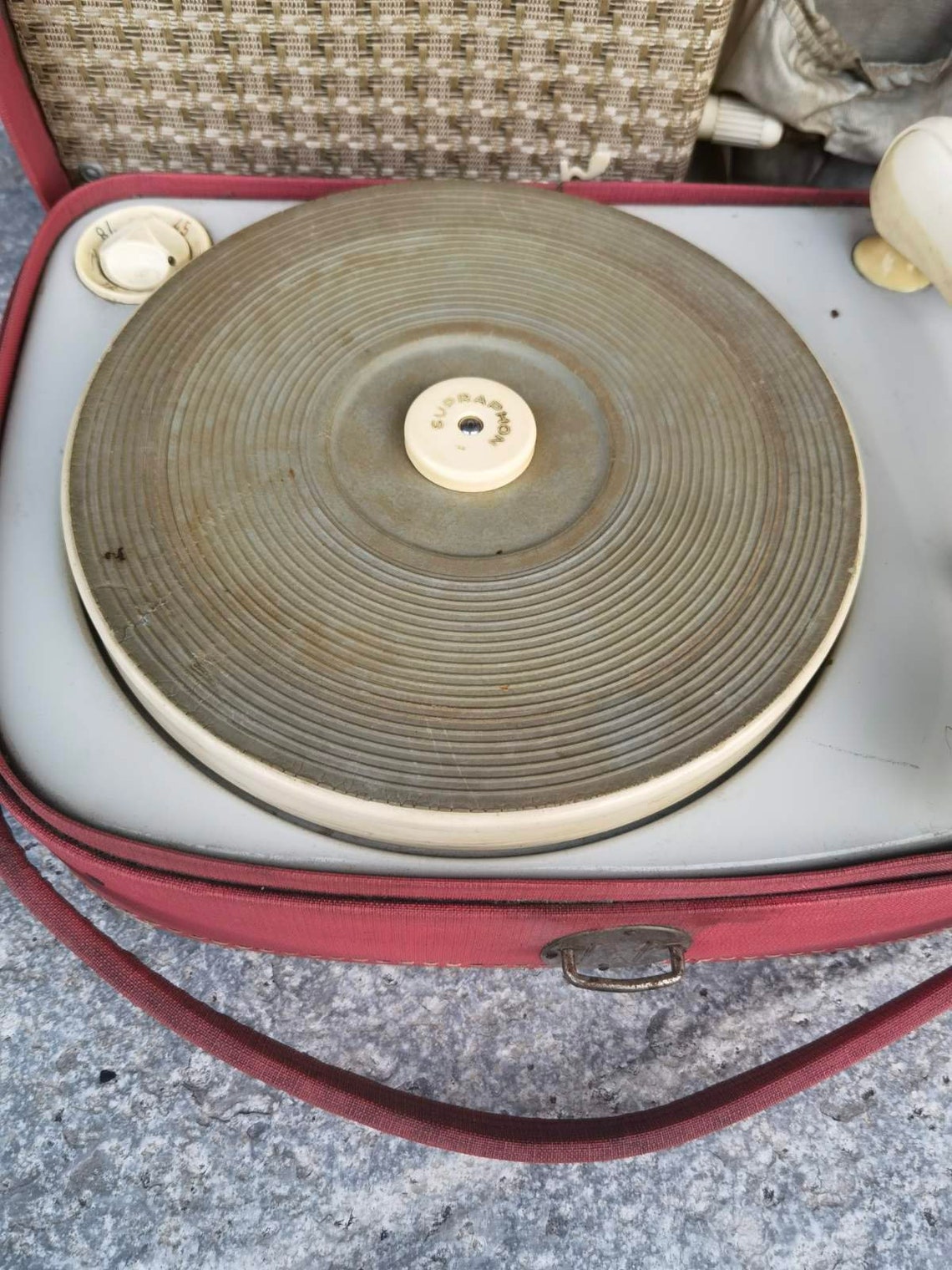 Vintage Supraphone Record Player, Portable Retro Record Player - Etsy