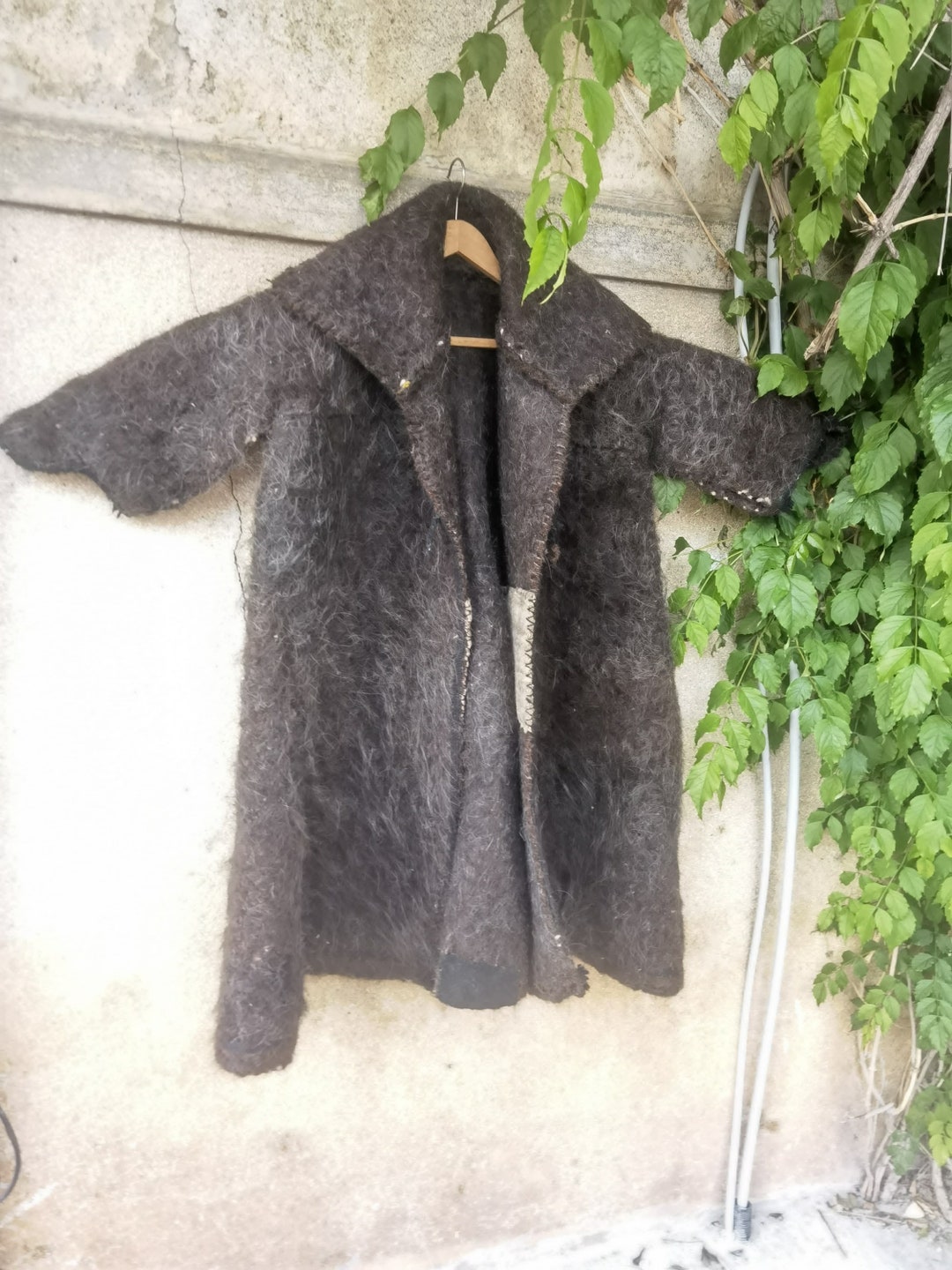 Primitive Man Coat - Gunche, XIX Century Goat Fur Coat for Shepherds ...