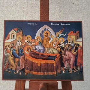 Dormition of the Mother of God, Christian Icon, Eastern Church Orthodox ...