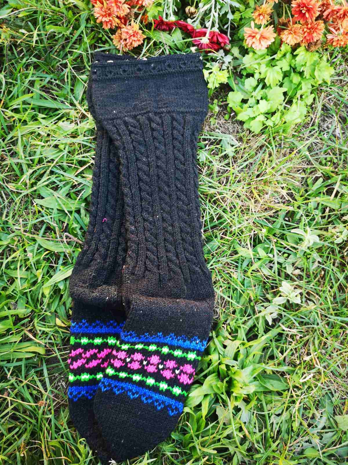 Women's Ethnic Antique Hand Knitted Socks, Women's Ethnic Socks From ...